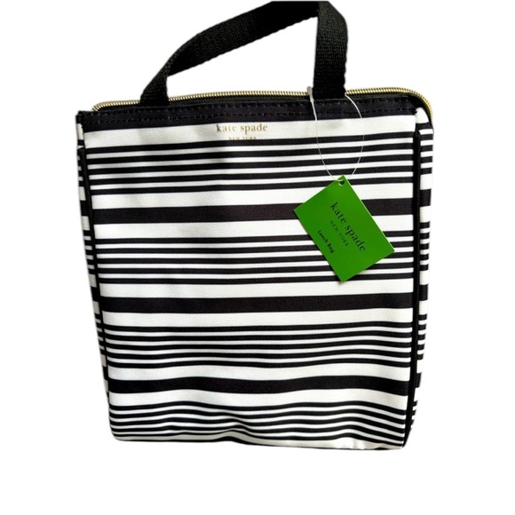 kate spade | Bags | Kate Spade Black And White Striped Womens Bag ...